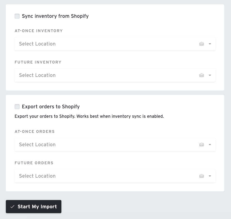 Importing Products from Shopify